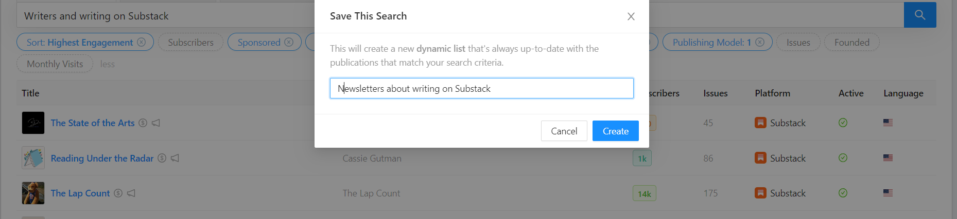 Reletter Newsletter Database: Search 1.2m Email Newsletters